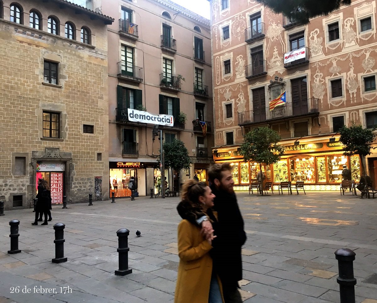 Un lugar, dos momentos: Plaça del Pi - The New Barcelona Post