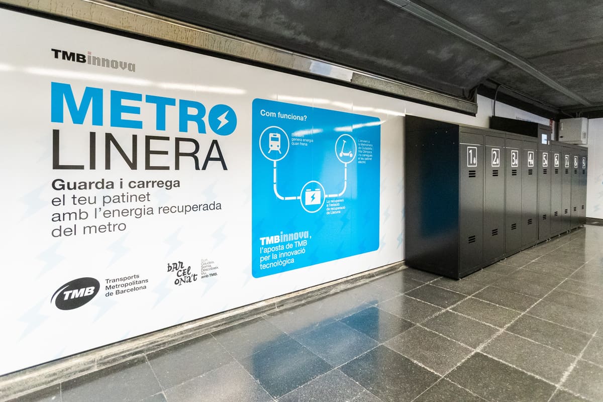 Llegan las 'Metrolineras': ya se puede cargar el patinete con la ...